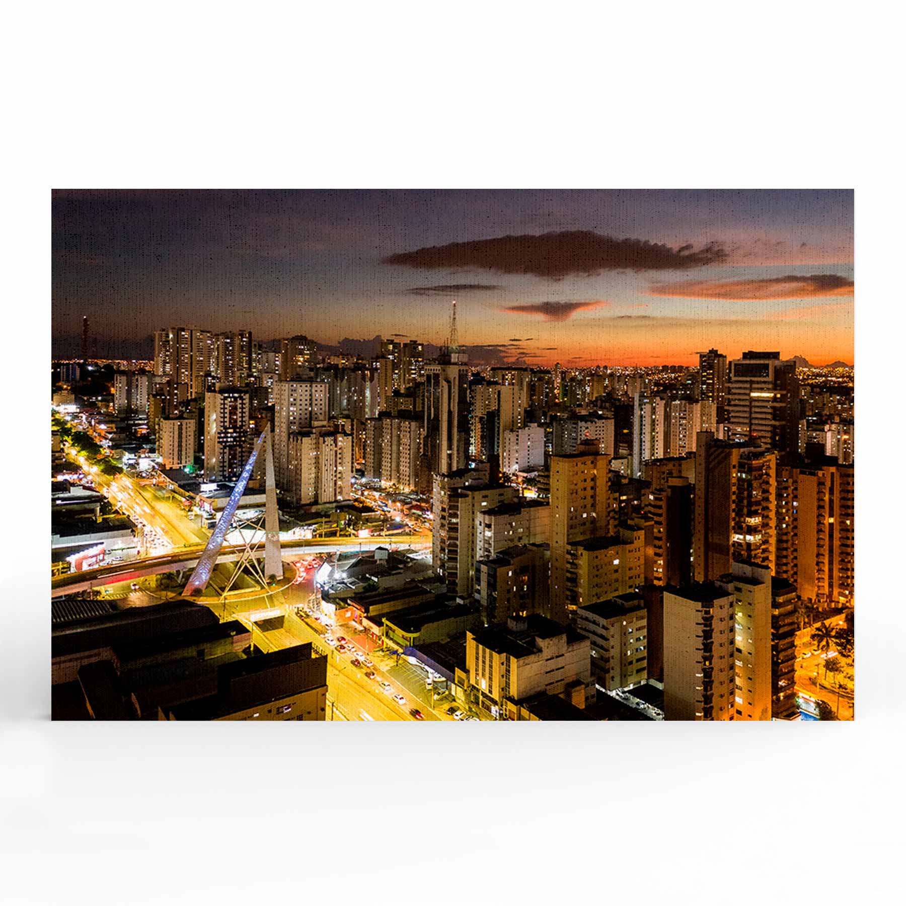 Quadro Retangular -Goiânia -Viaduto Latif Sebba - Liê Decor