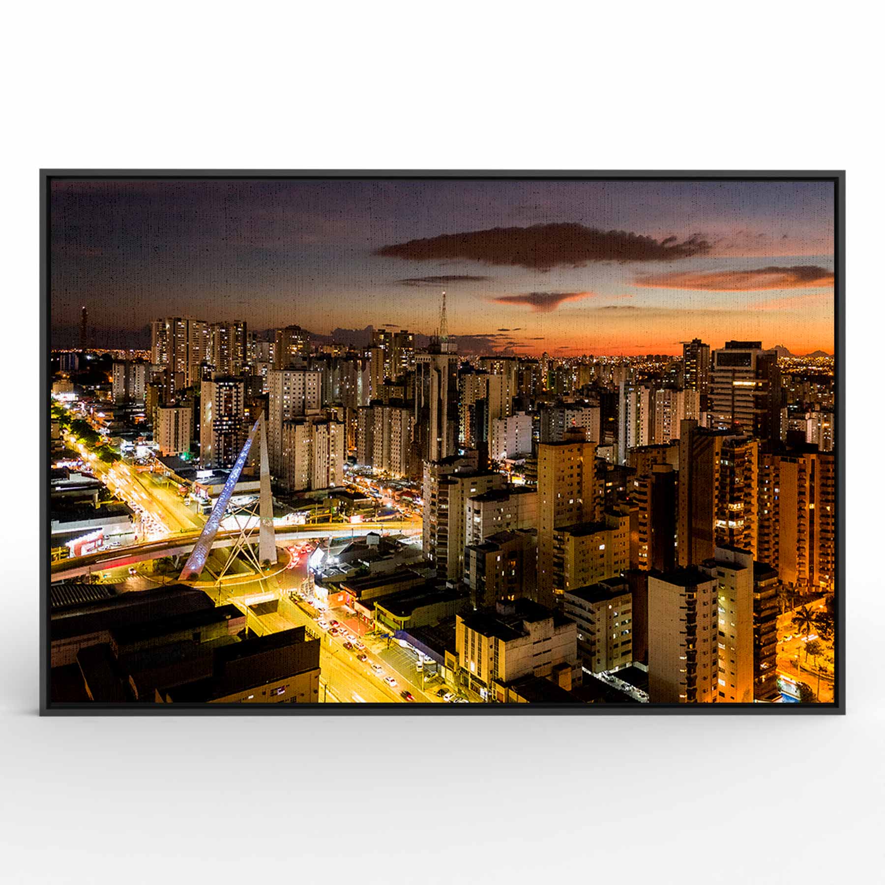 Quadro Retangular -Goiânia -Viaduto Latif Sebba - Liê Decor