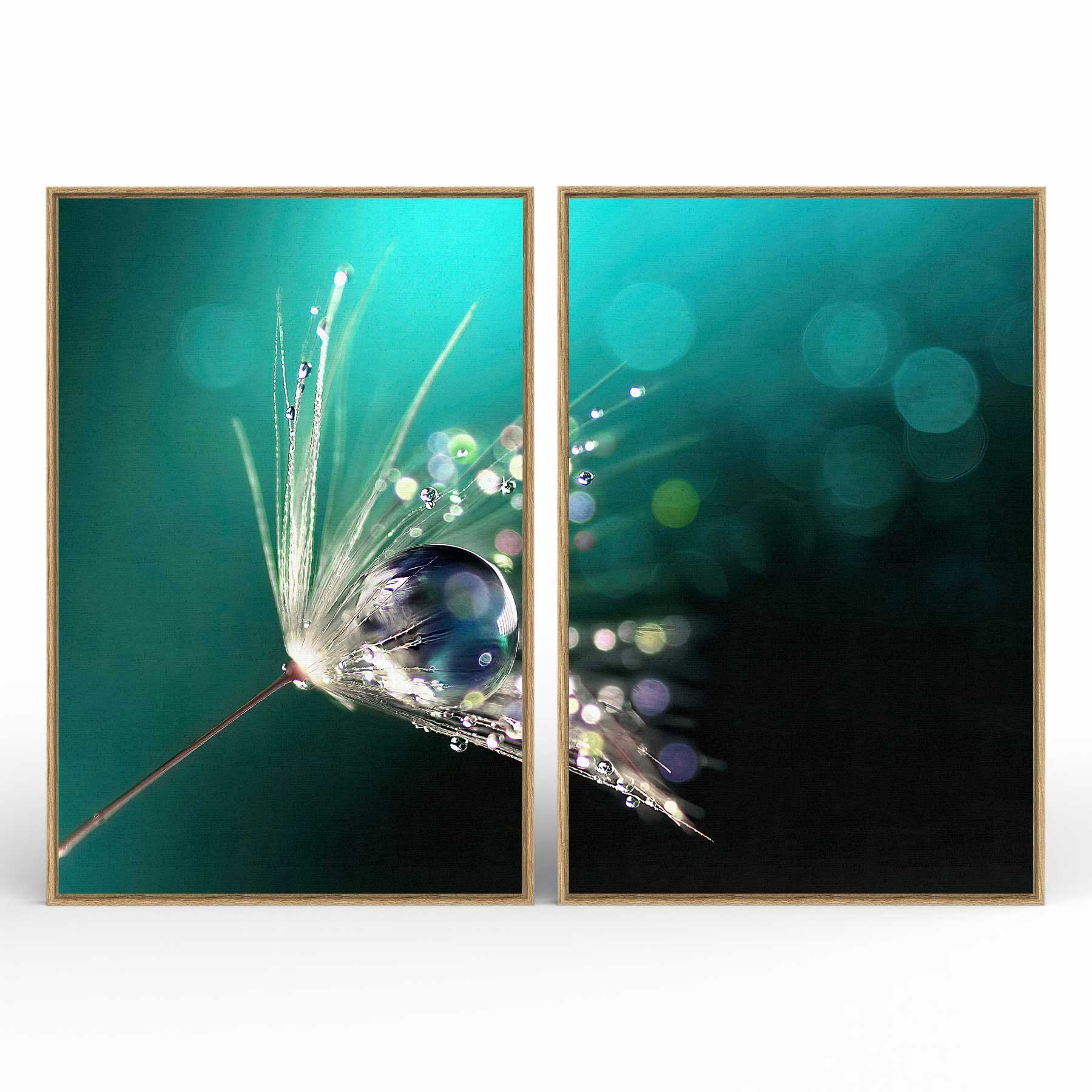 Kit 2 quadros retangulares - Gota na Cipsela - Liê Decor