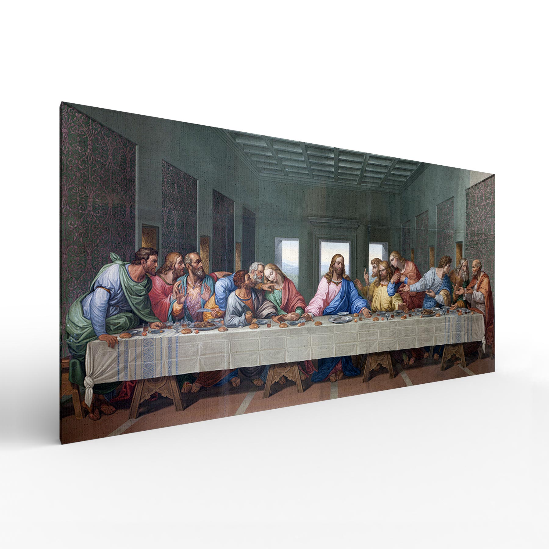 Quadro panorâmico - Giacomo Rafaelli - A Santa Ceia (releitura da obra ...