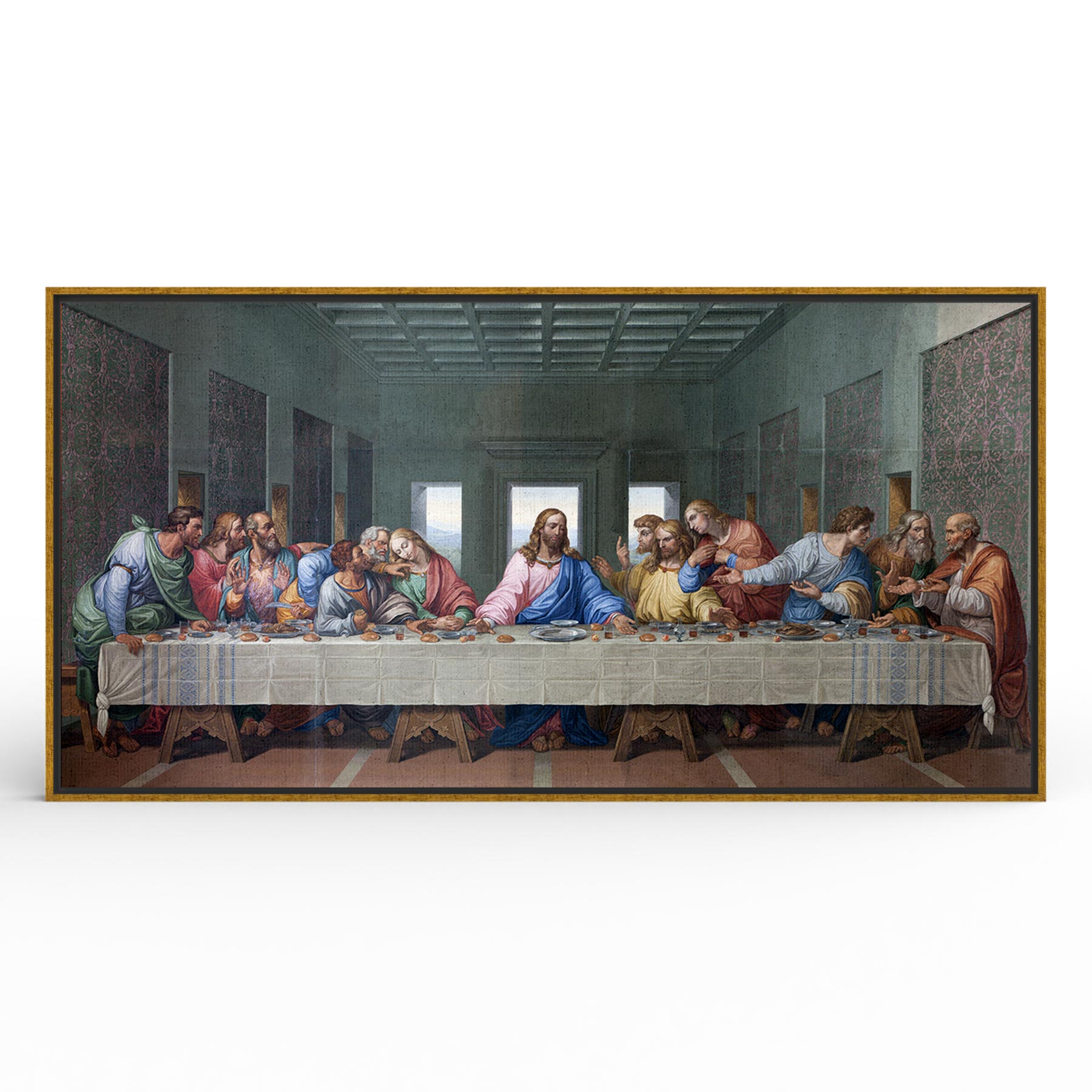 Quadro panorâmico - Giacomo Rafaelli - A Santa Ceia (releitura da obra ...