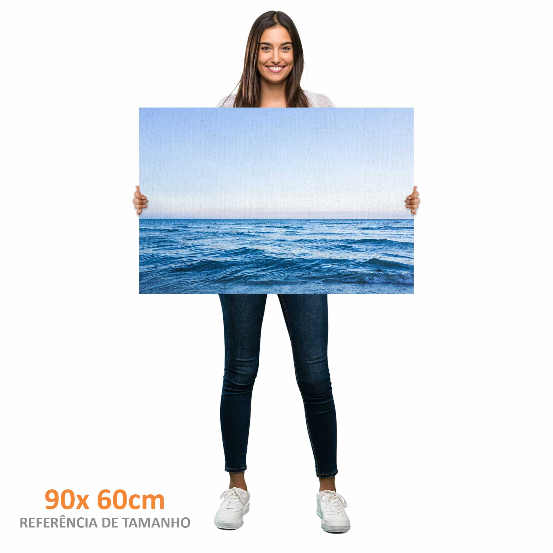 Quadro Retangular - Horizonte Marítimo III - Liê Decor