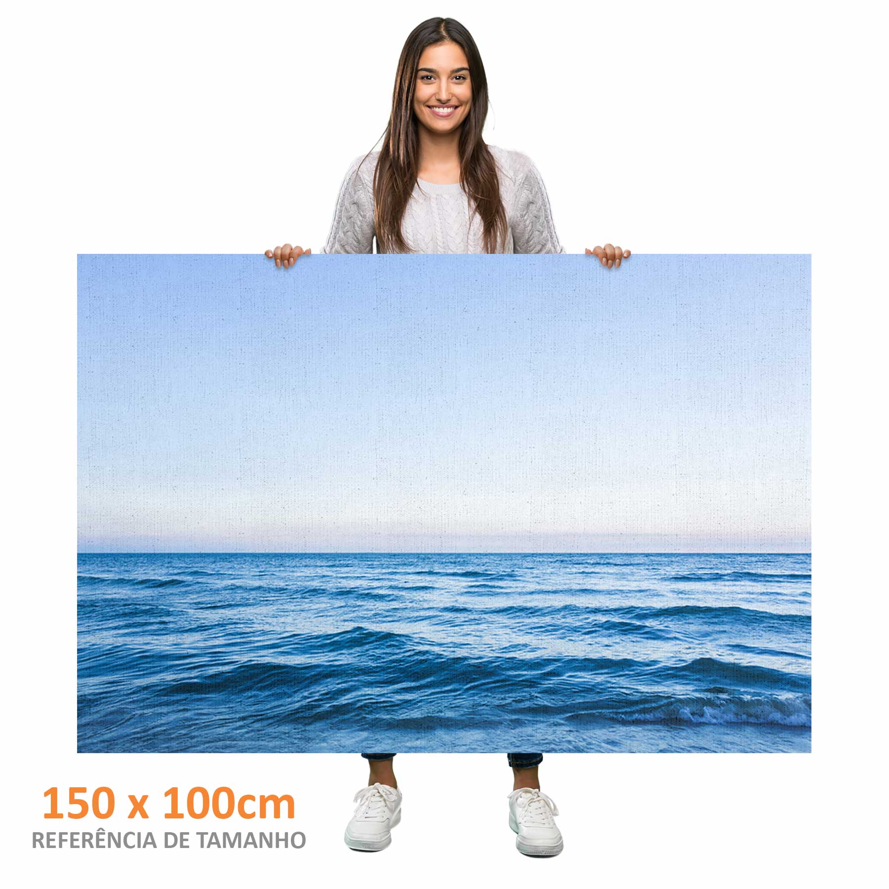 Quadro Retangular - Horizonte Marítimo III - Liê Decor