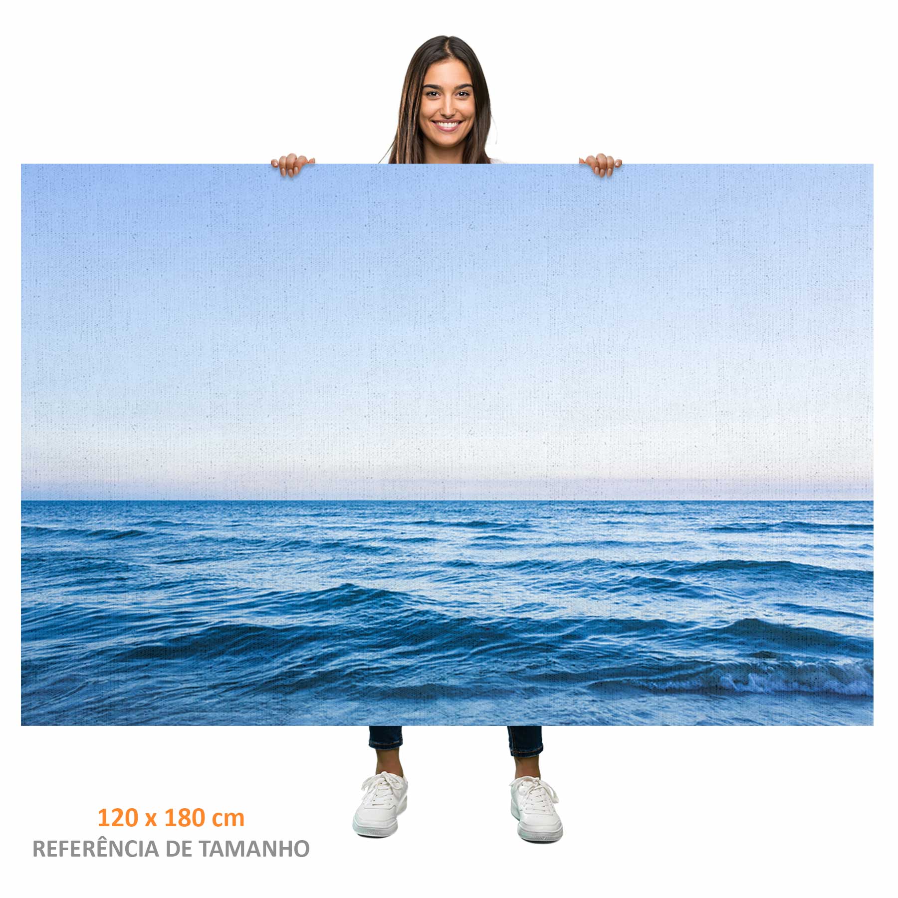 Quadro Retangular - Horizonte Marítimo III - Liê Decor