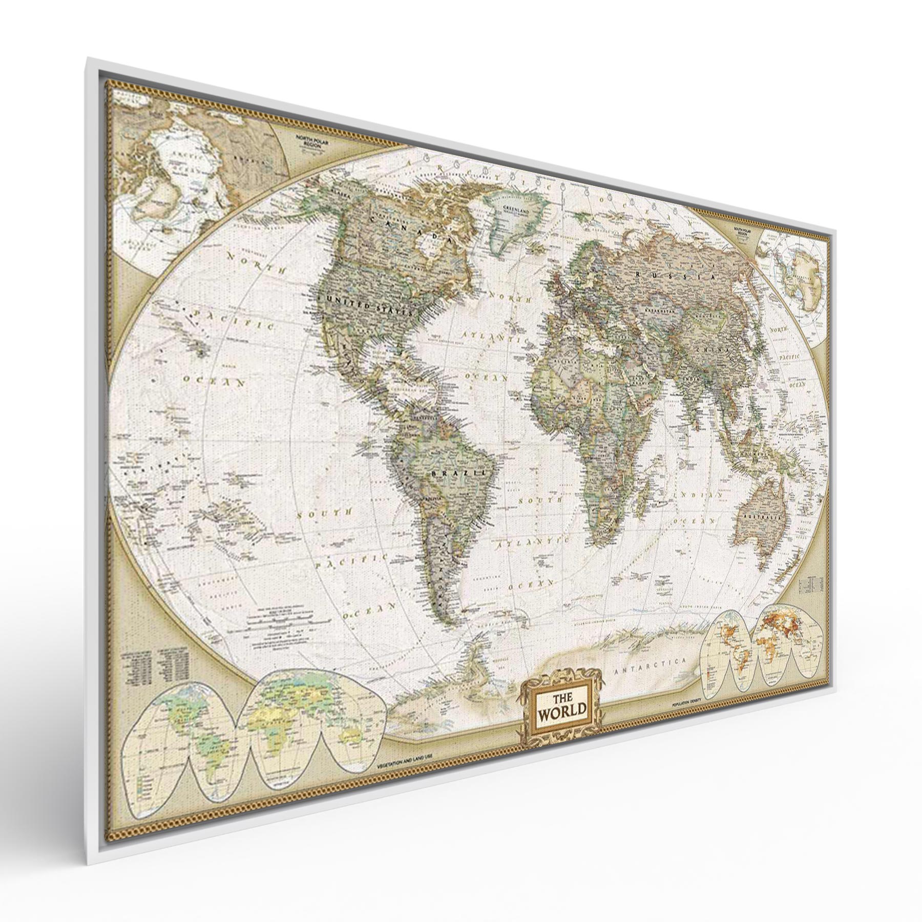 Quadro Retangular - Mapa contemporâneo 2007 - Liê Decor
