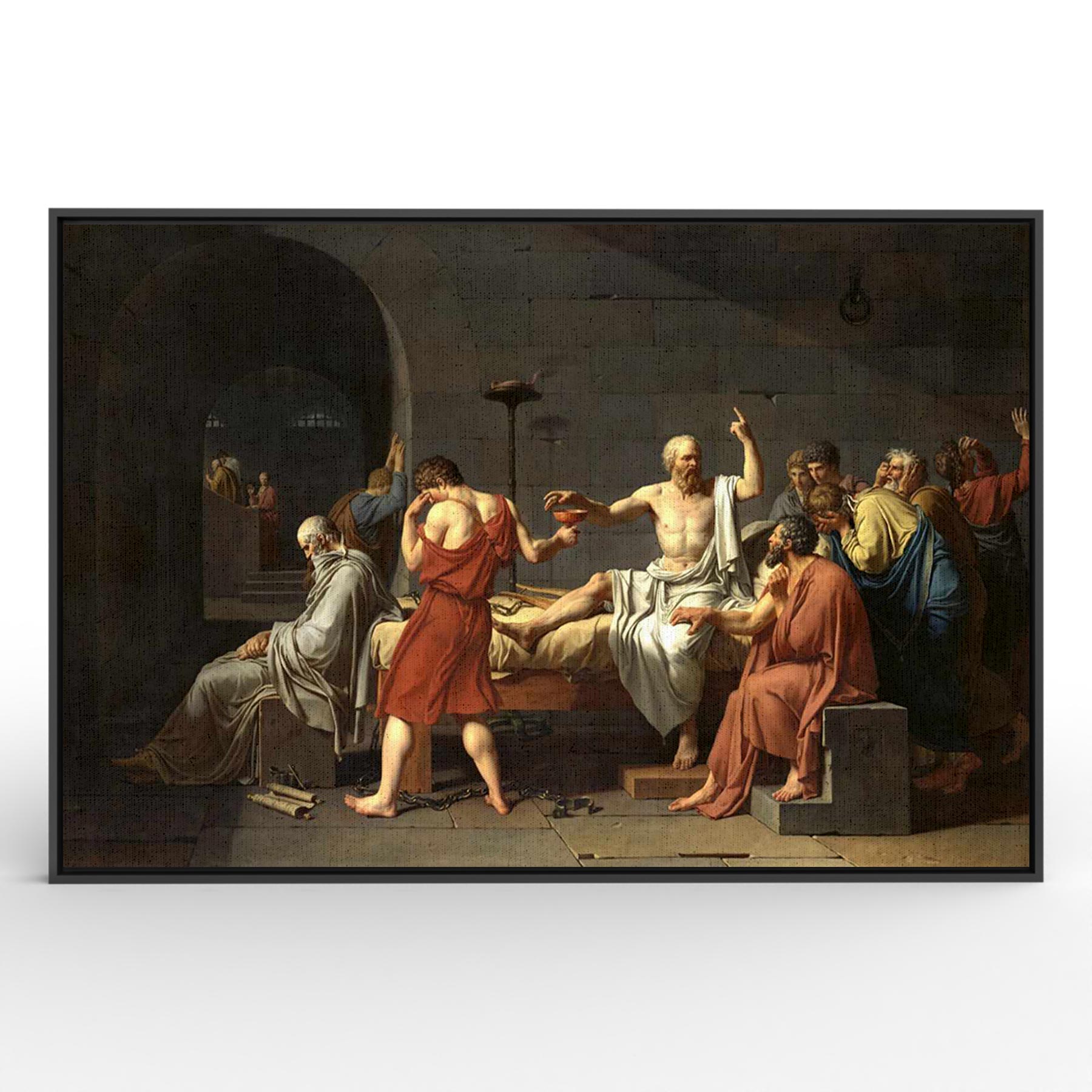 Quadro Retangular - David - Morte Sócrates - Liê Decor