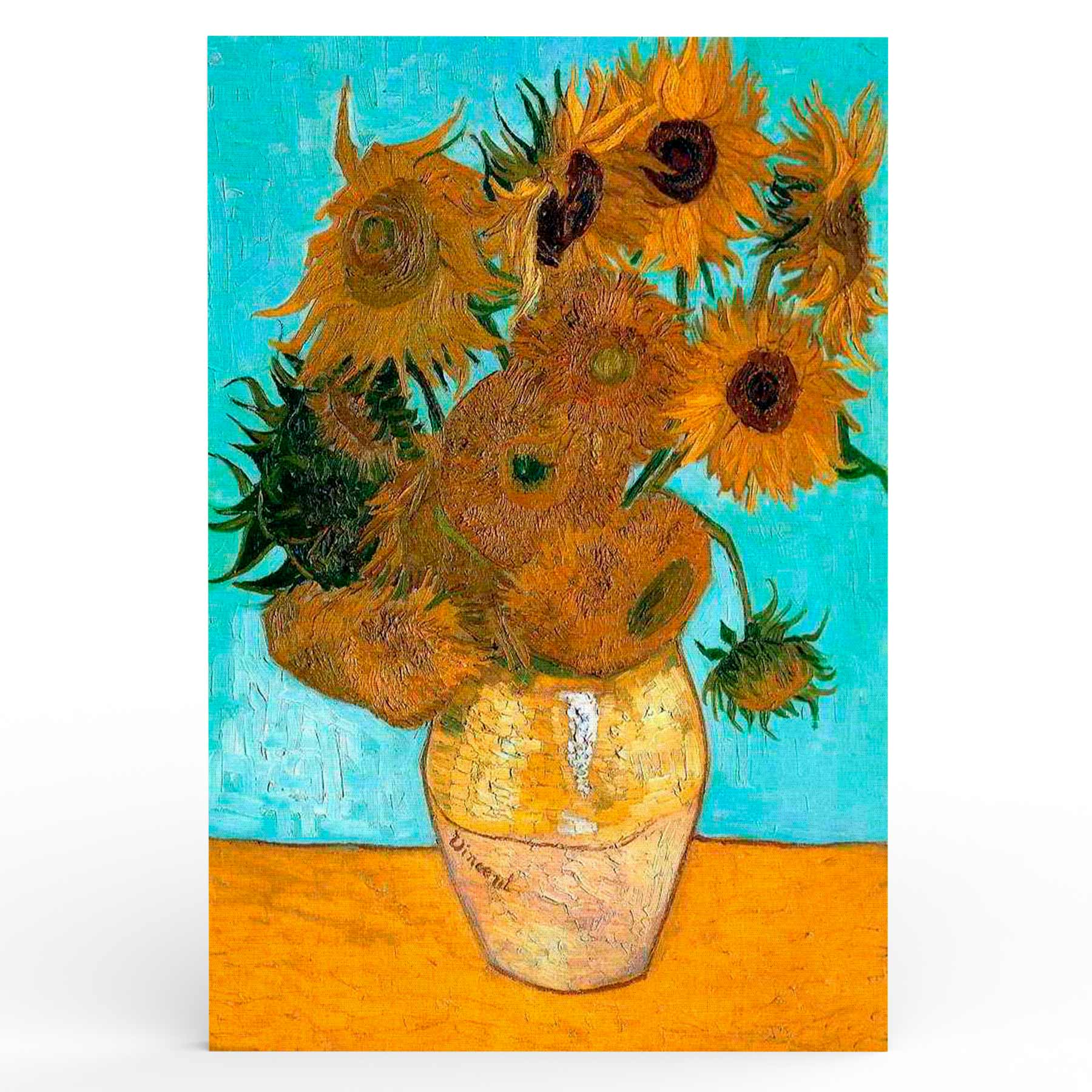 Quadro Retangular - Vincent van Gogh - 12 girassóis - Liê Decor