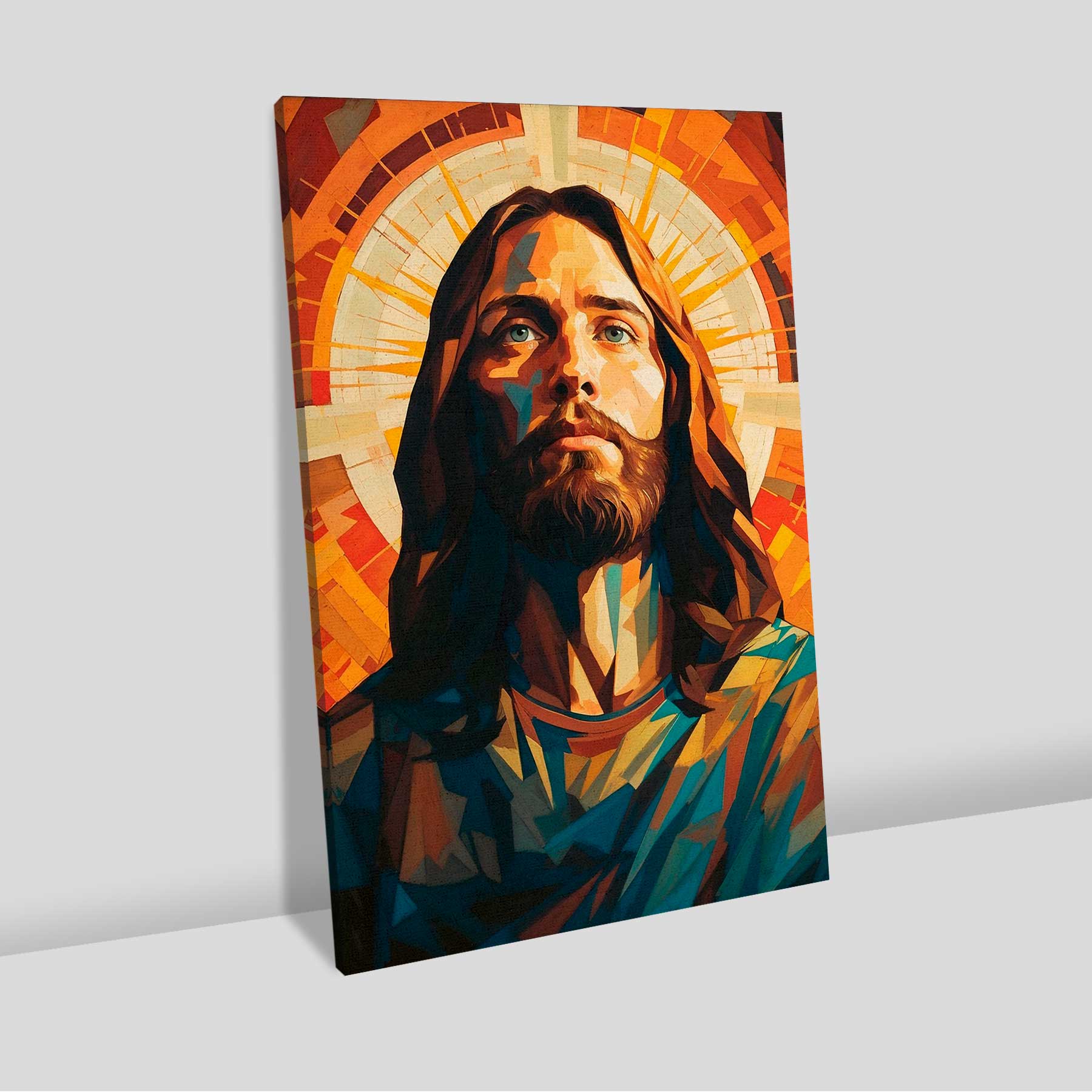 Quadro Retangular - JESUS GEOMETRIC - Liê Decor