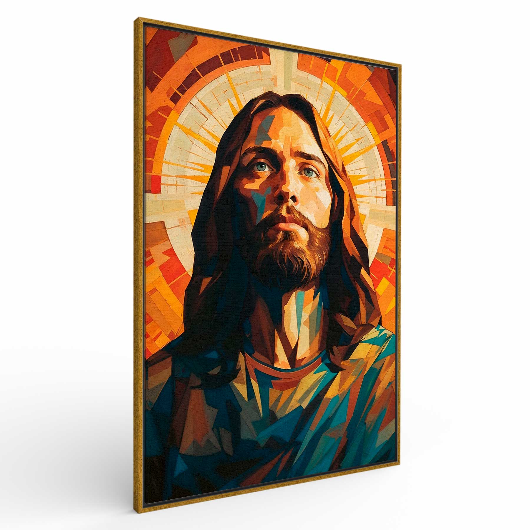 Quadro Retangular - JESUS GEOMETRIC - Liê Decor
